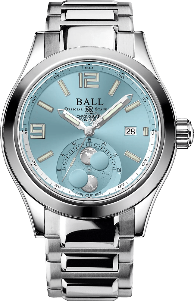 Ball Engineer II Moonphase Mens 100m Watch NM2028C-S45C-IBE