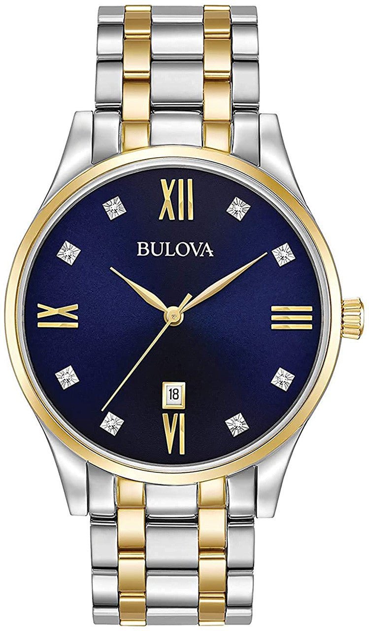 Bulova Classic Collection Mens Diamond Watch 96B149