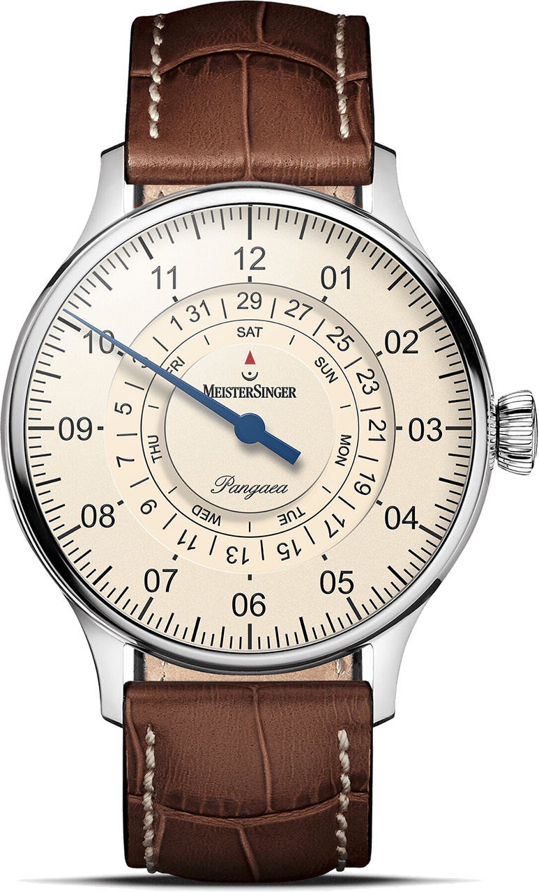 MeisterSinger Pangaea Day Date Single Hand Swiss Watch PDD903