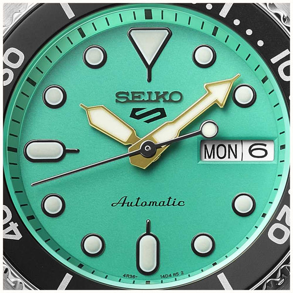 Seiko 5 Sports Automatic Teal Dial Watch SRPK33 SRPK33K SRPK33K1
