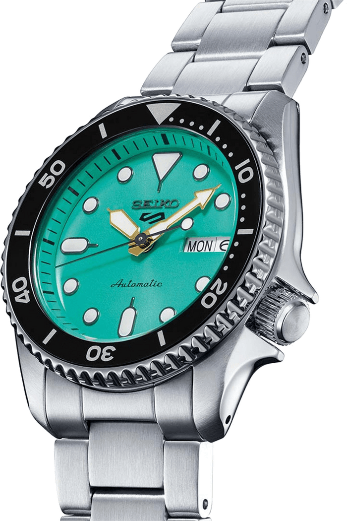 Seiko 5 Sports Automatic Teal Dial Watch SRPK33 SRPK33K SRPK33K1