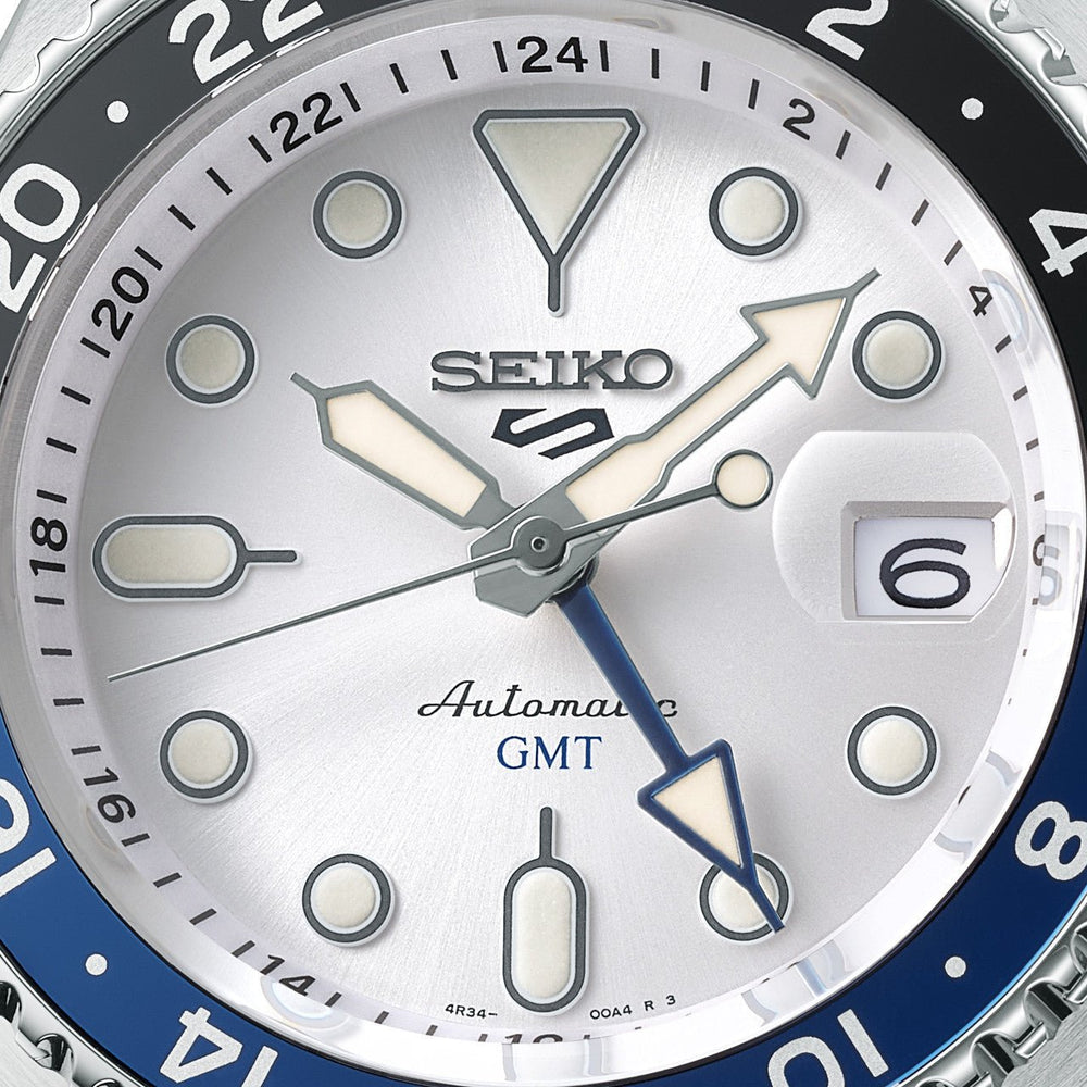 Seiko 5 Sports GMT White Dial Watch SSK033 SSK033K SSK033K1