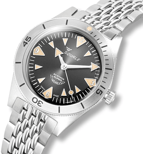 Super-Squale Mens 200m Professional Divers Watch SUPERSSABK.AC